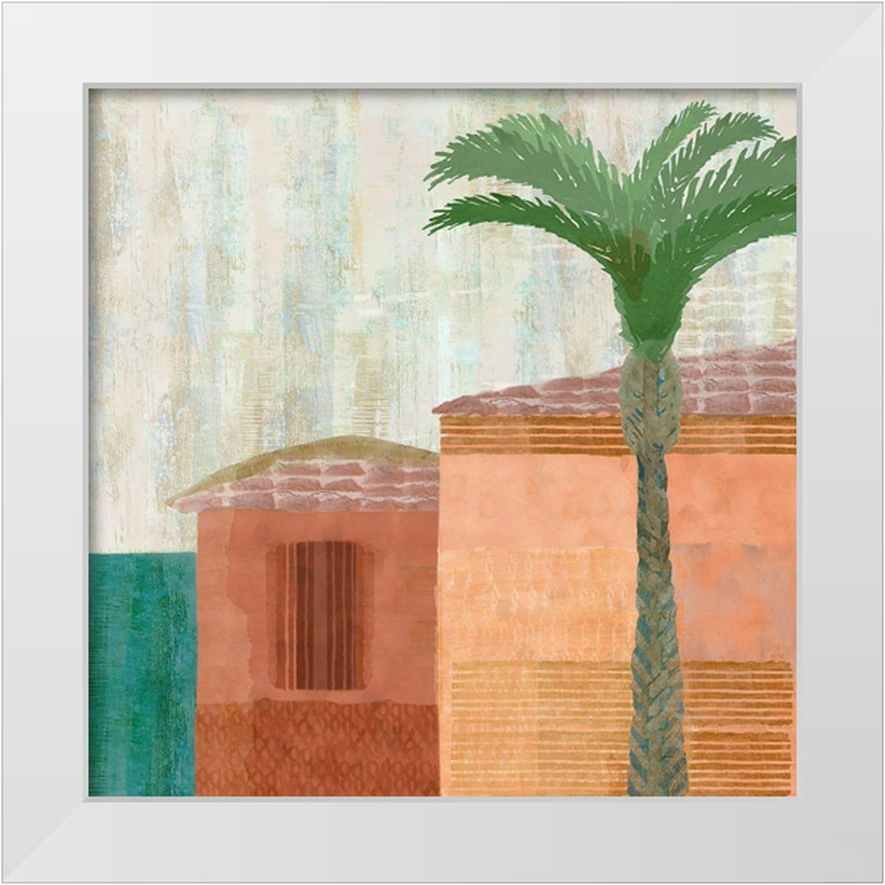 Kouta, Flora 20x20 White Modern Wood Framed Museum Art Print Titled ...