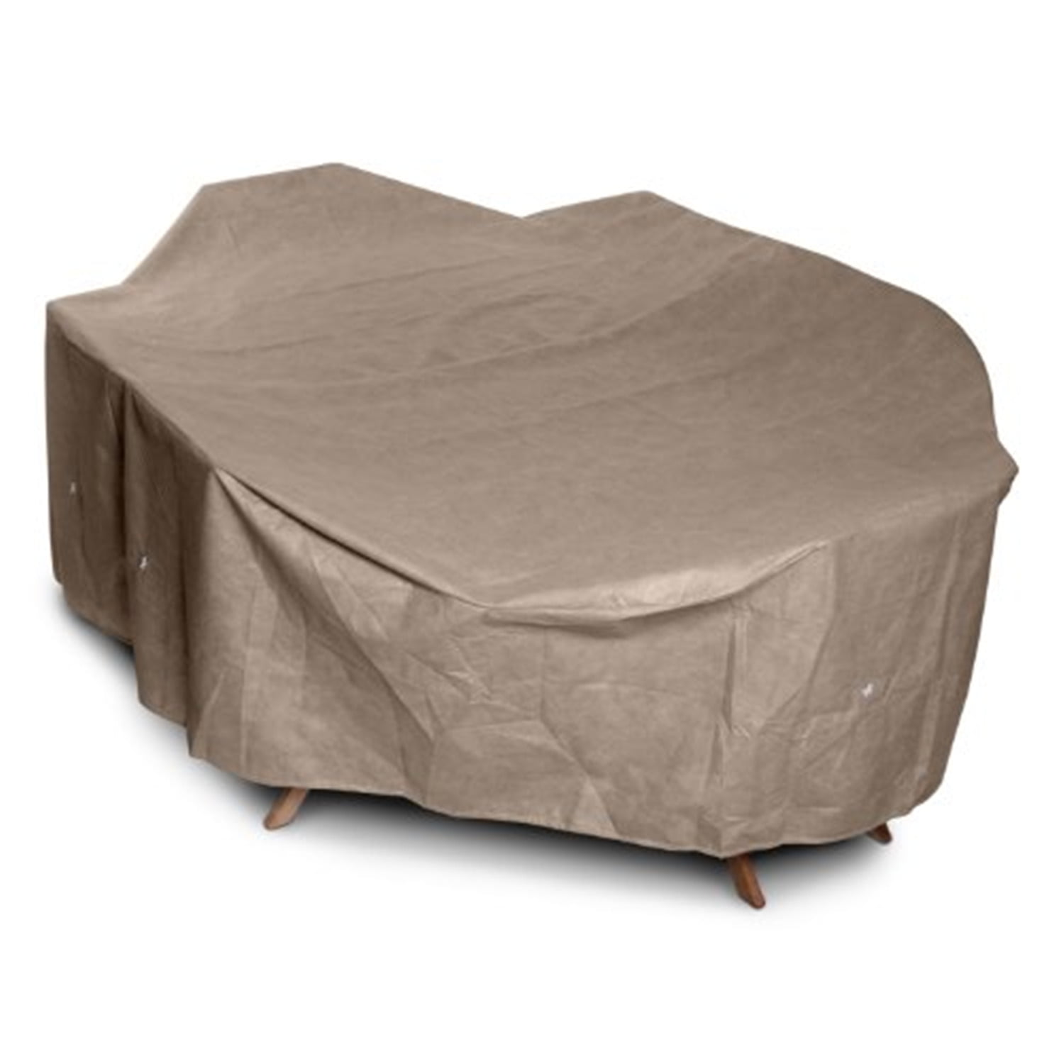 KoverRoos KoverRoos III Taupe Oval/Rectangle Dining Set Cover - Walmart.com