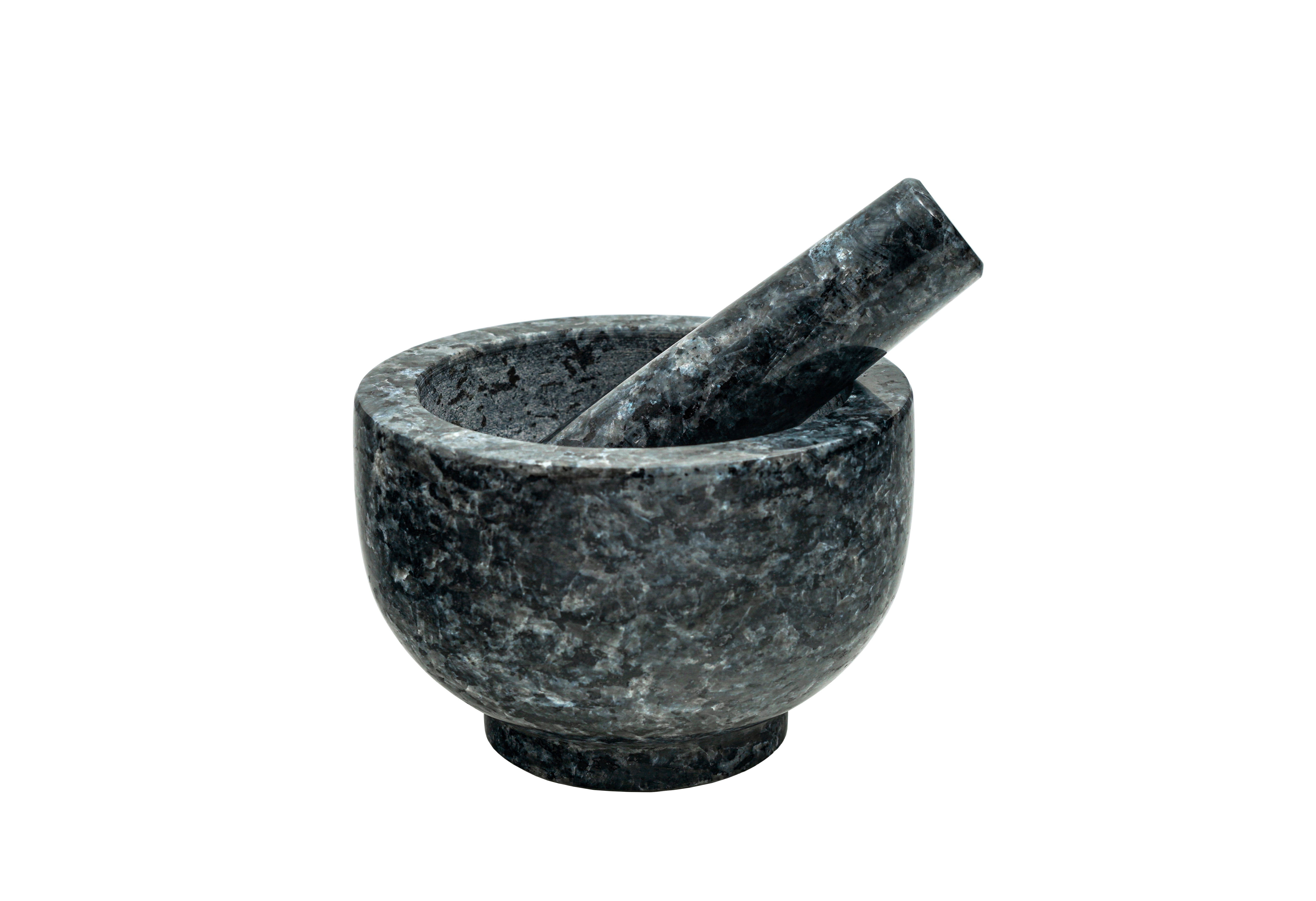 Koville Luxury Granite Mortar and Pestle (Blue Pearl) - Walmart.com