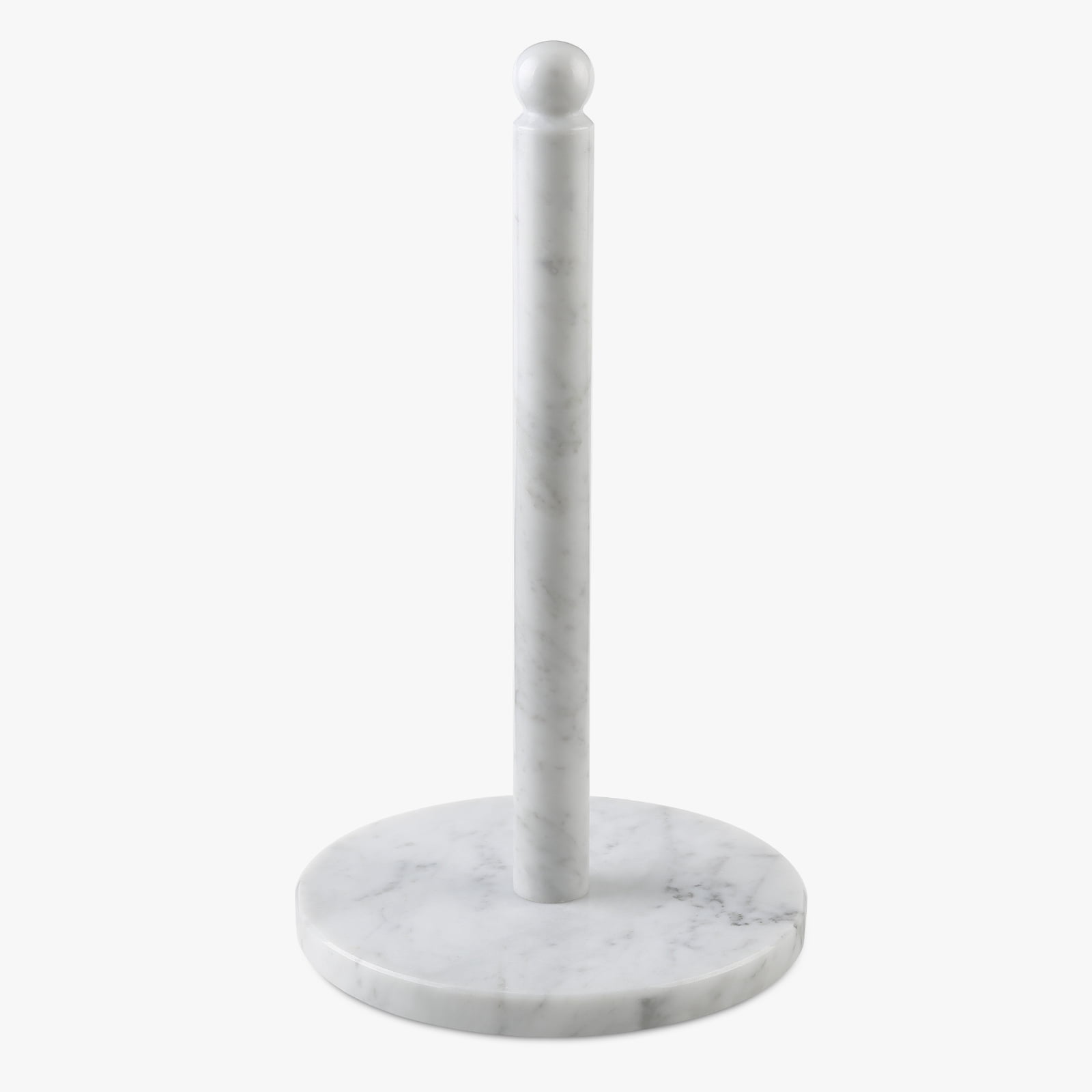 Koville Luxury Marble Paper Towel Holder, Stone Rod (Bianco Carrara ...