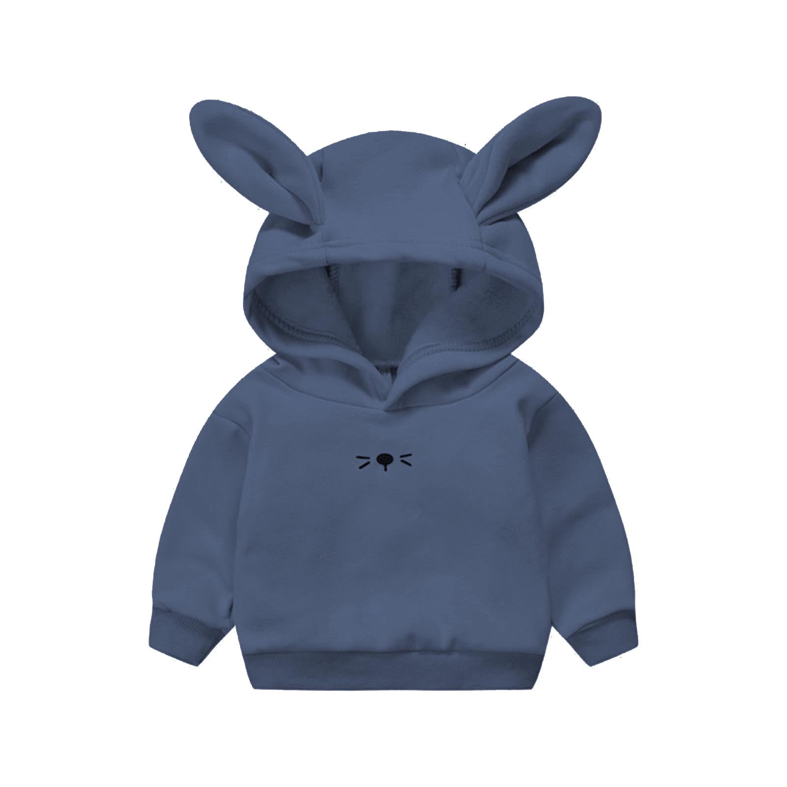 Kovlvoll Newborn Baby Clothes Girls Tops Long Sleeved Cute Ears Hoodies ...