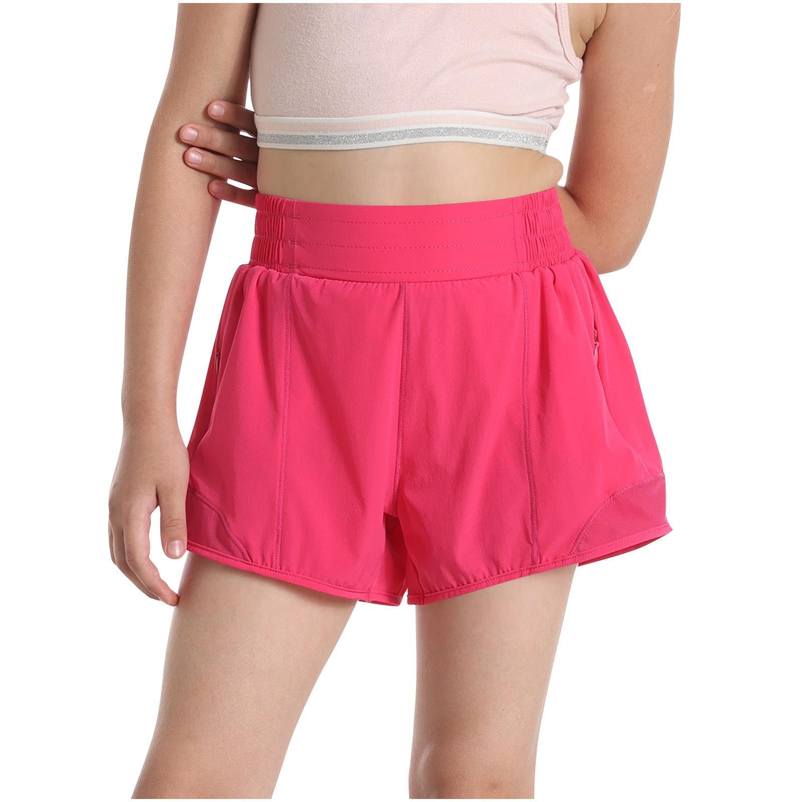 Kovlvoll Teen Girls Clothes Summer Athletic Shorts Elastic High Waisted ...