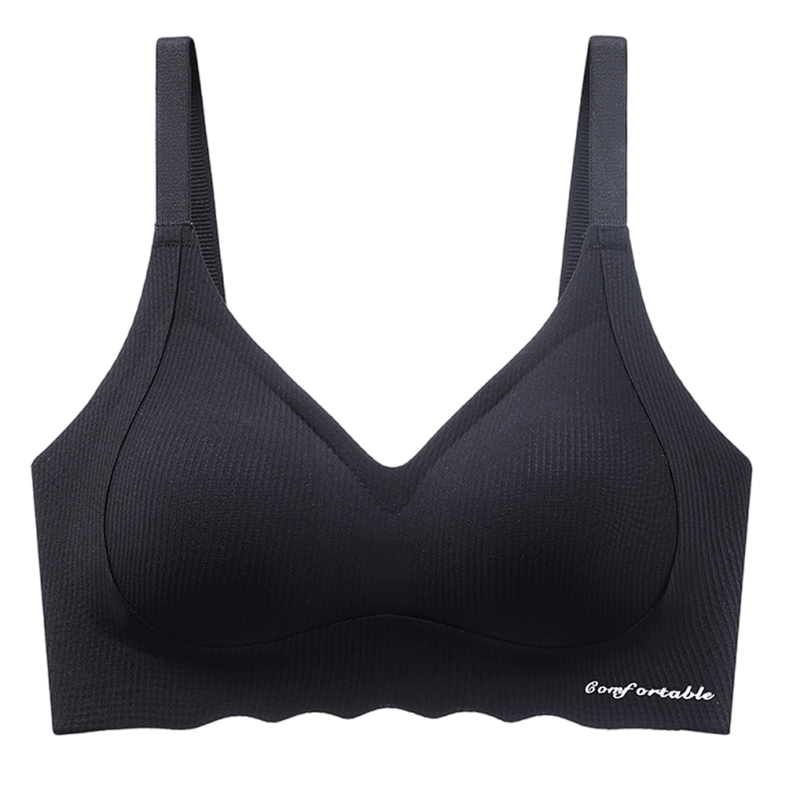 Kovlvoll Womens Bras No Underwire Seamless Strap Adjustable Full ...