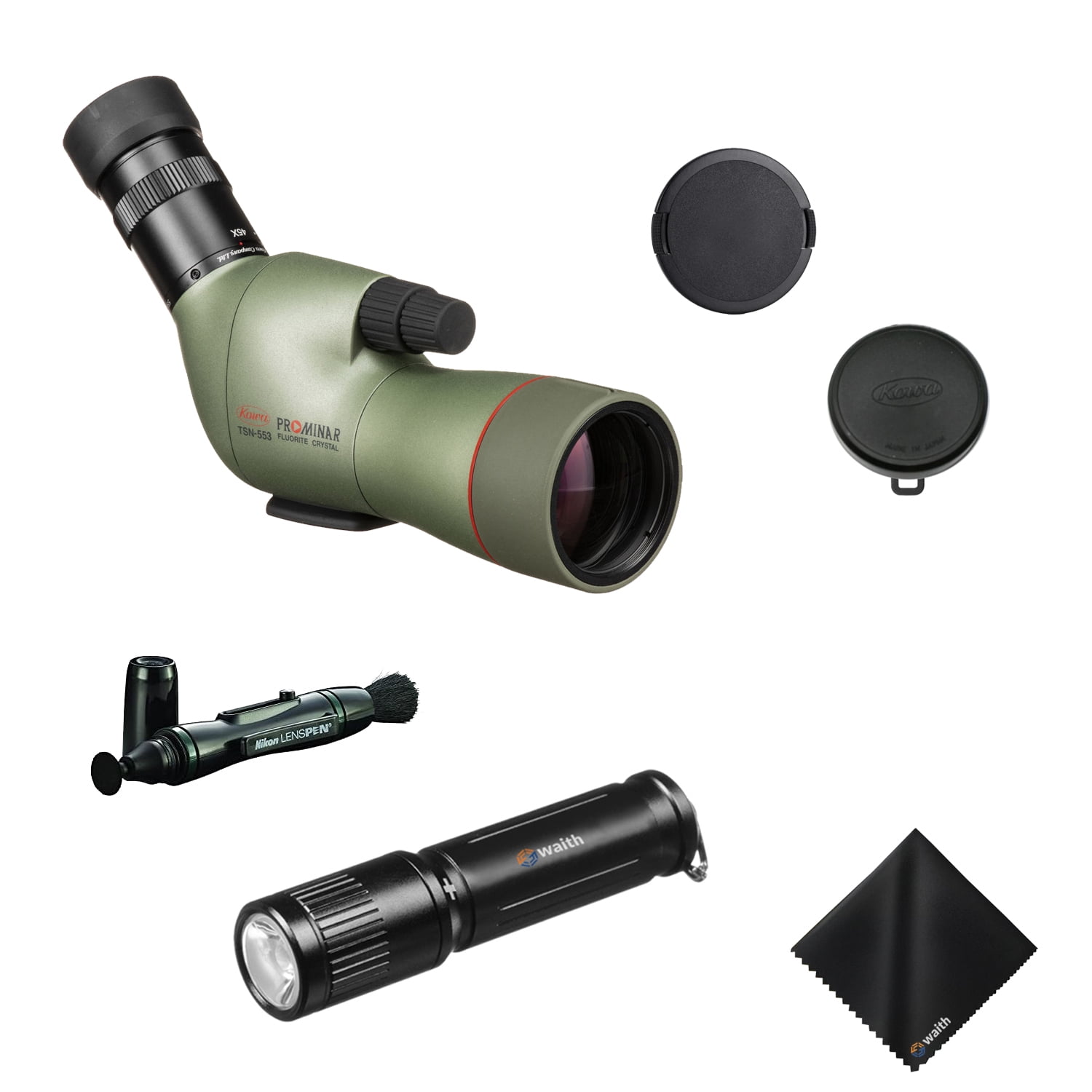 Kowa TSN-553 15-45x55mm Prominar Angled Spotting Scope | Waterproof ...