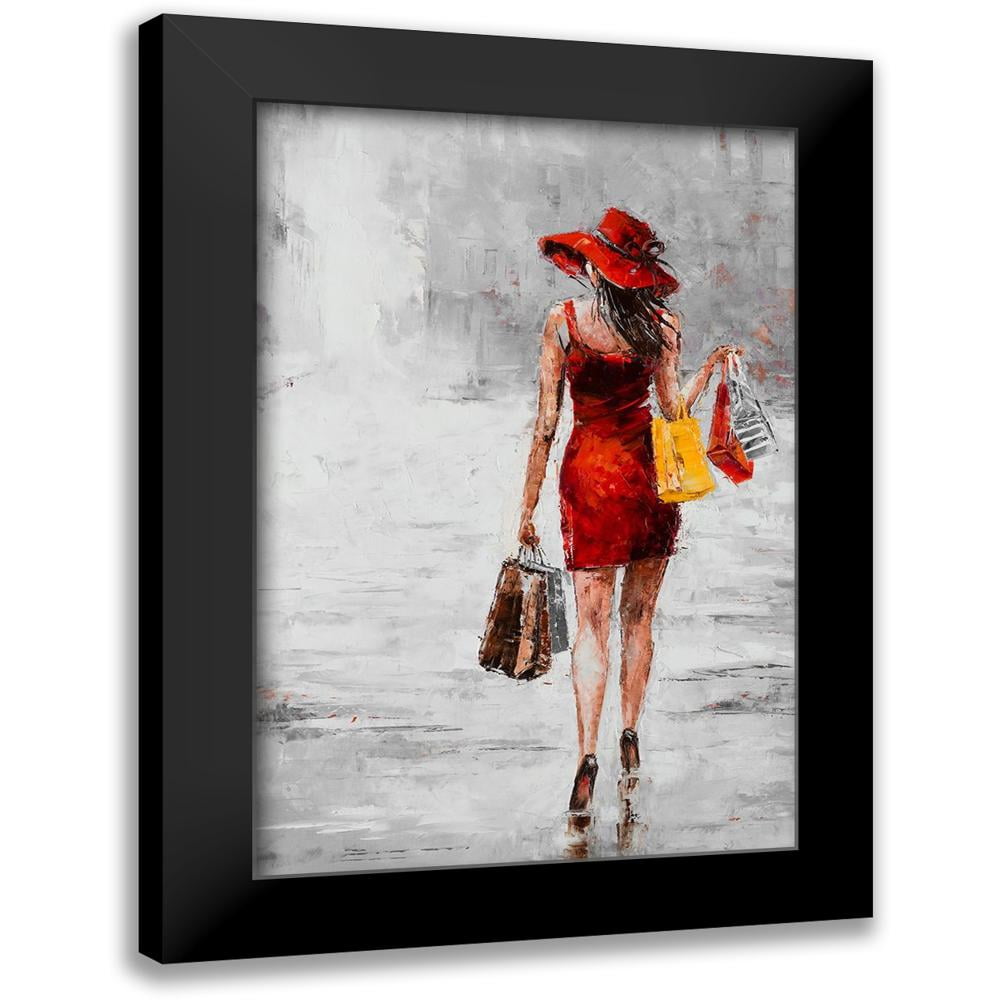 Kowalik, Jolanta 11x14 Black Modern Framed Museum Art Print Titled - City Shopping II - Walmart.com