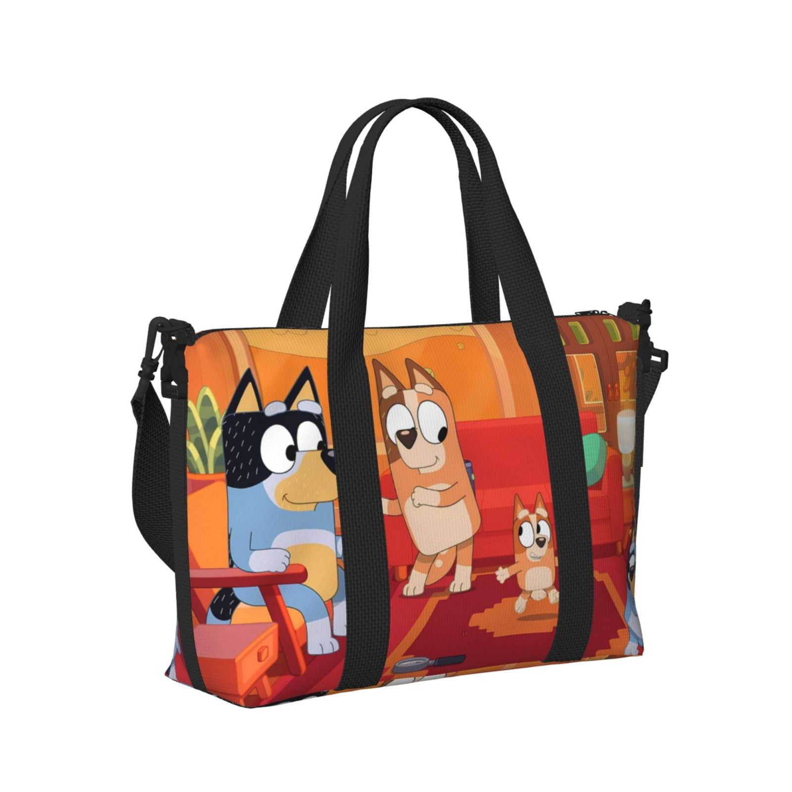 Kowoue Bluey Pattern Hand Travel Bag, Waterproof Weekender Bag Carry On ...