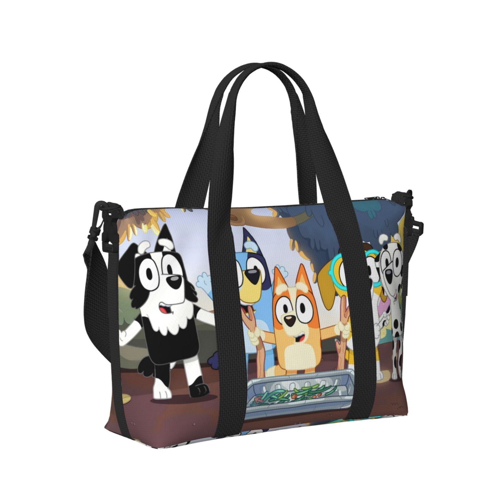 Kowoue Bluey Pattern Hand Travel Bag, Waterproof Weekender Bag Carry On ...