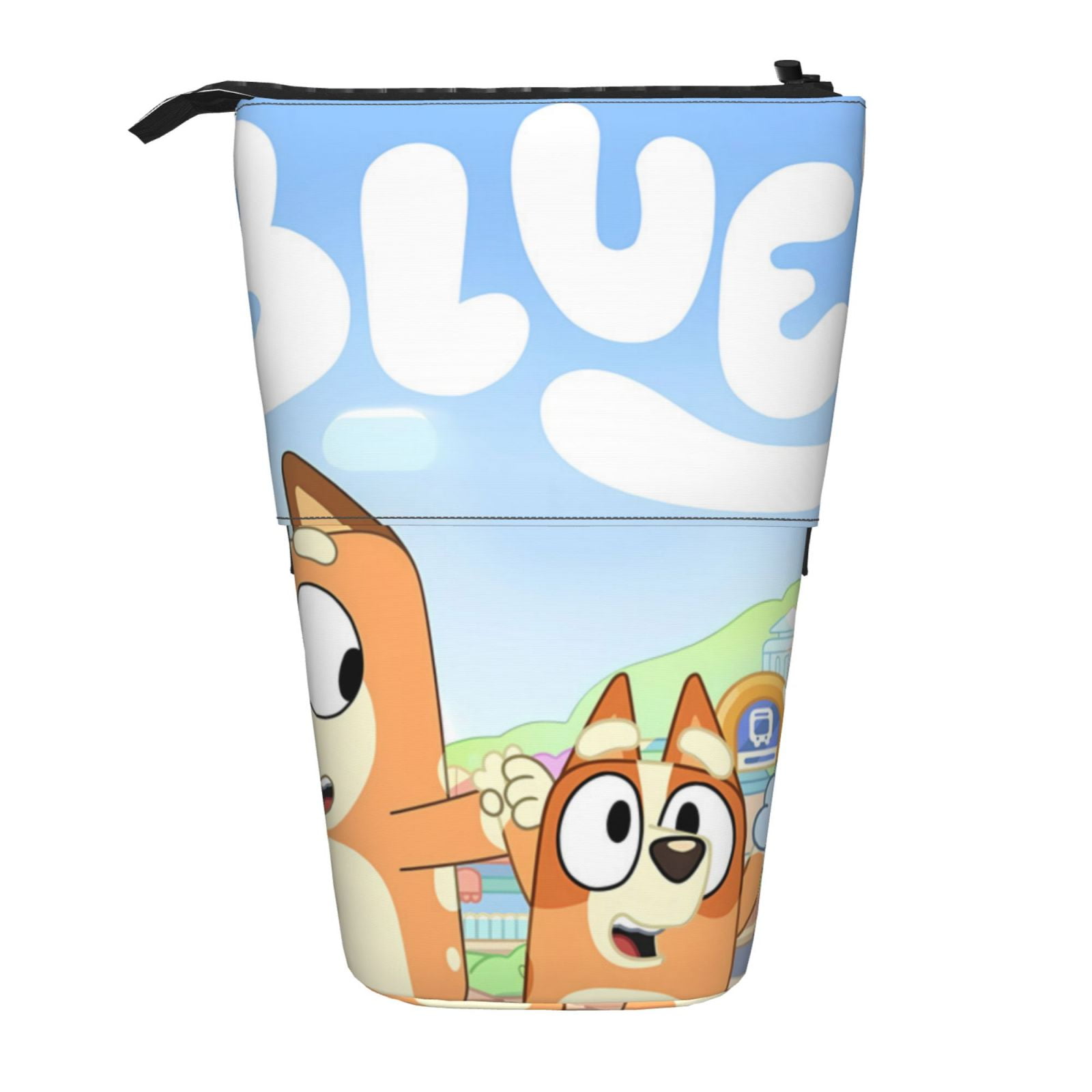 Kowoue Bluey Pattern Telescopic Pencil Bag Pen Holder Stationery Case ...