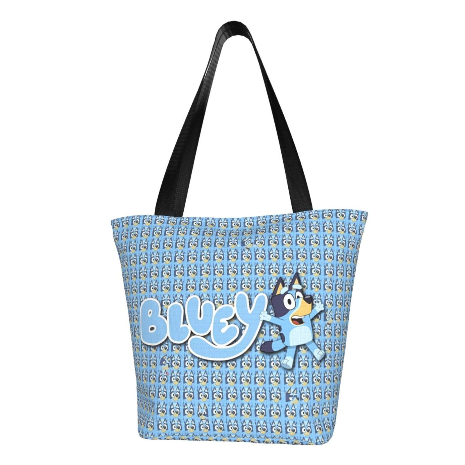 Kowoue Bluey Pattern Tote Bag Aesthetic Shoulder Bag, Grocery Tote with ...
