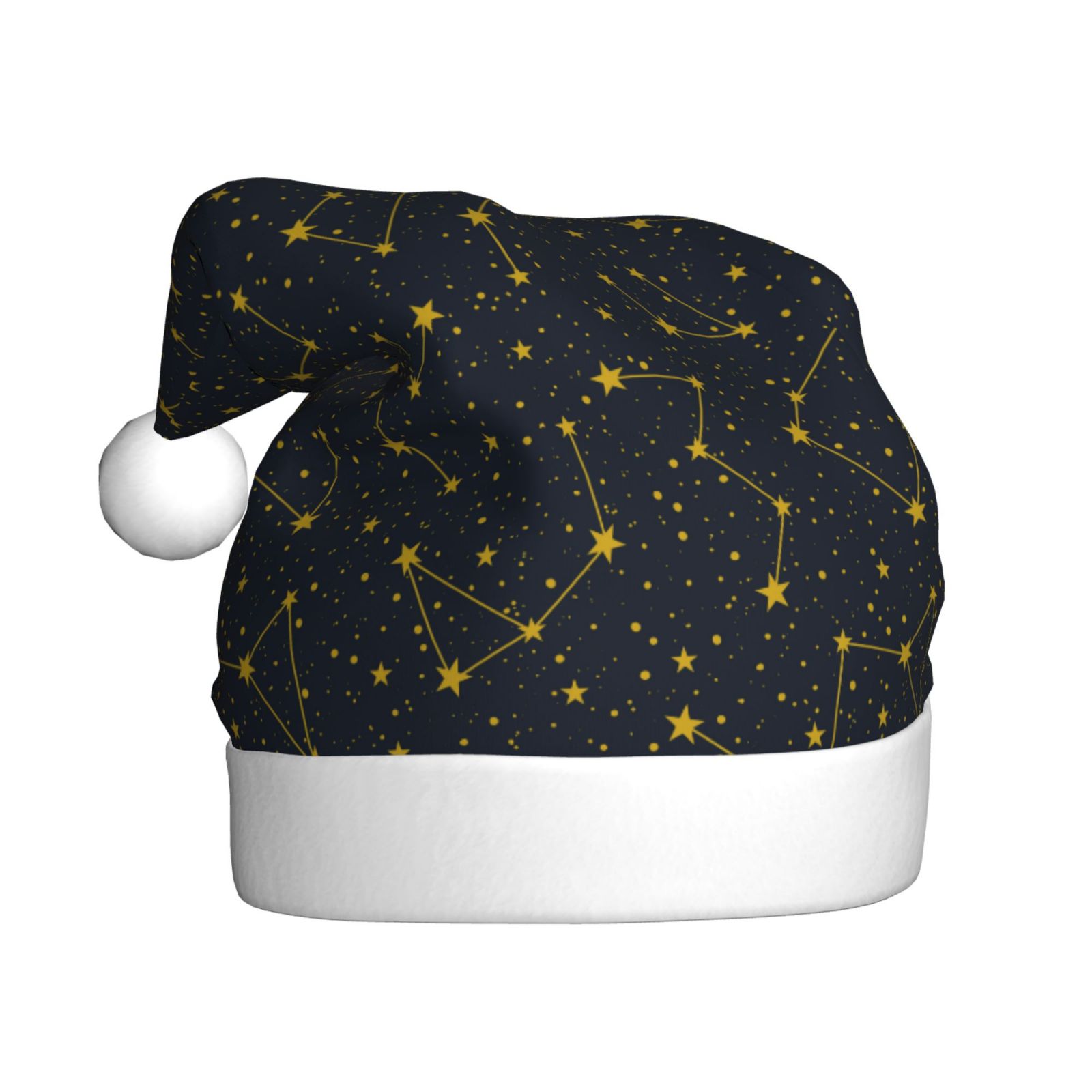 Kowoue Constellation Pattern Santa Hat Christmas Hats for Adults ...