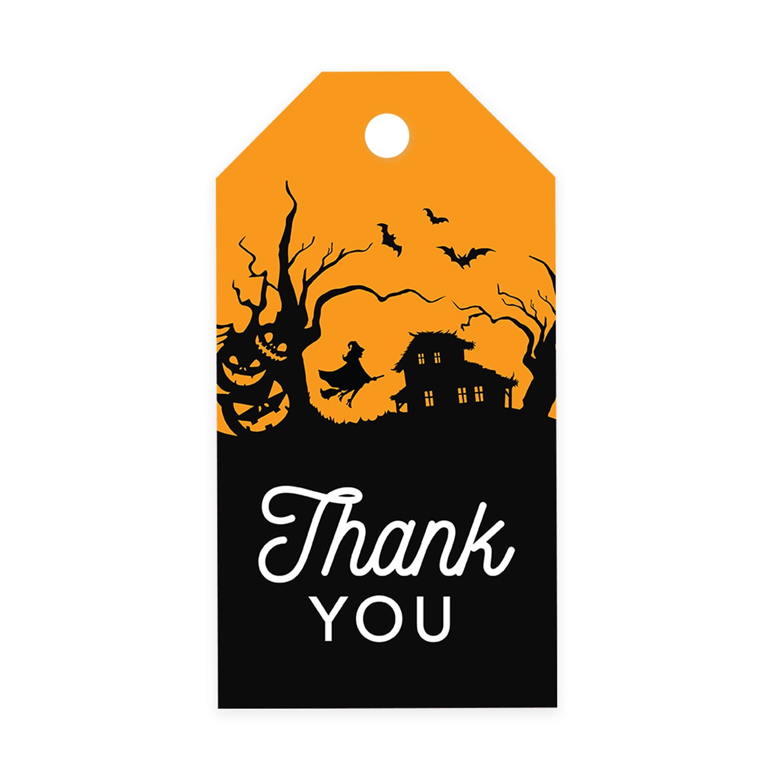 Koyal Wholesale 100-Pk Flying Witch Halloween Gift Tags With String ...