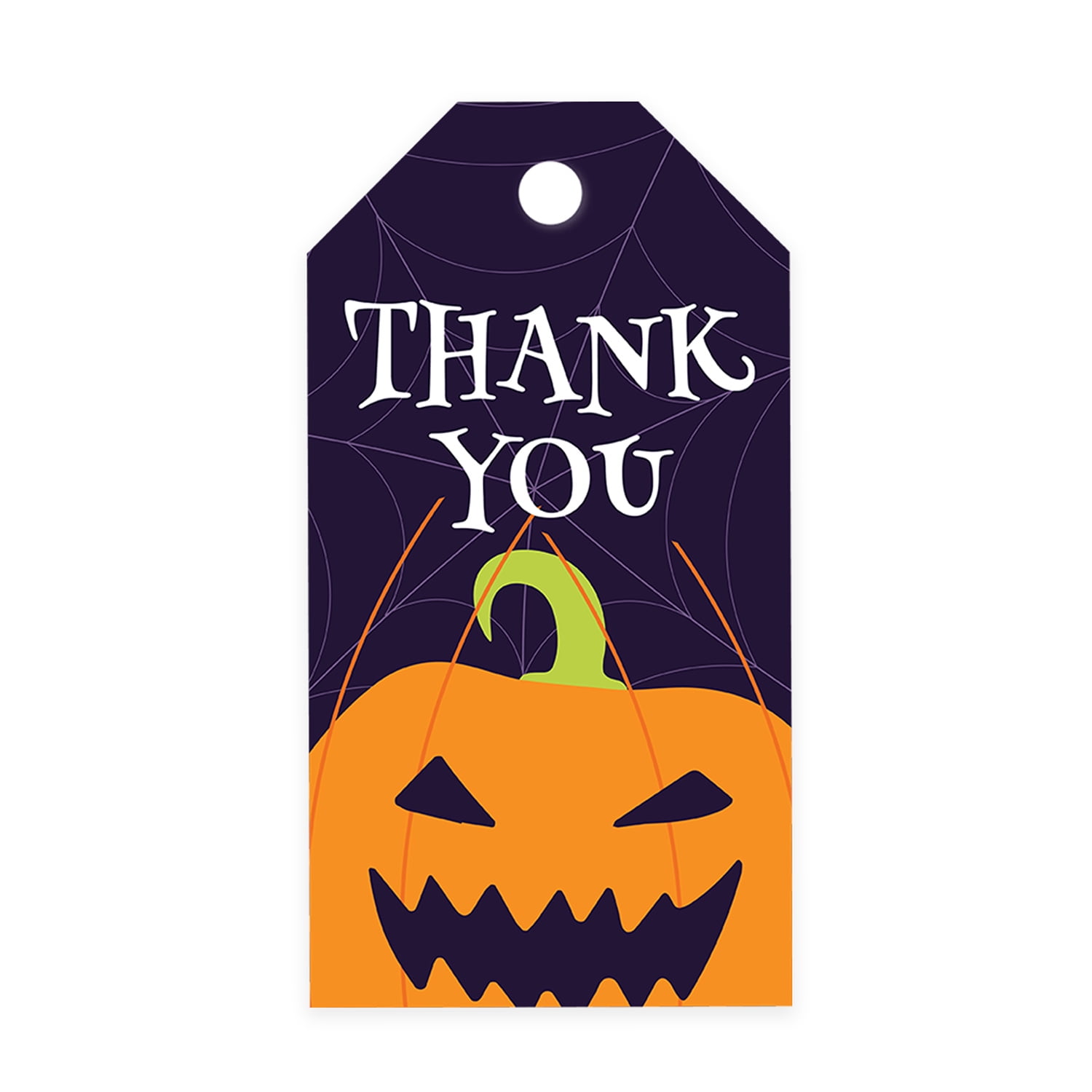 Koyal Wholesale 100-Pk Smiling Pumpkin Halloween Gift Tags With String ...