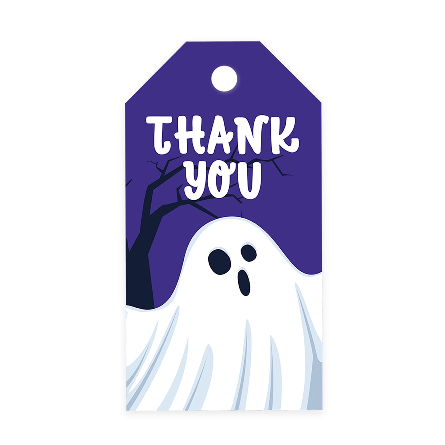 Koyal Wholesale 100-Pk Spooky Ghost Halloween Gift Tags With String ...