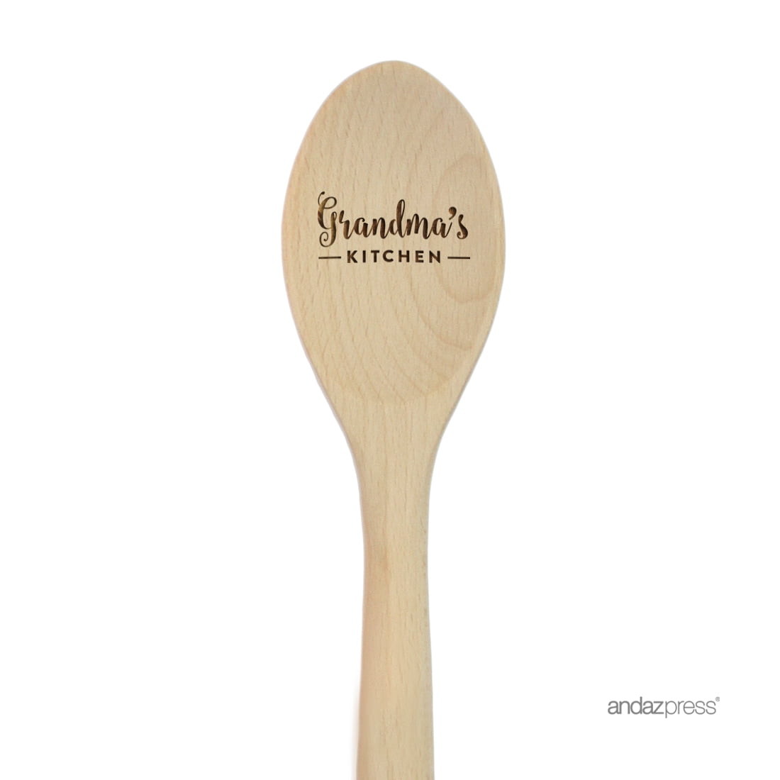 Koyal Wholesale 12-inch Laser Engraved Wooden Mixing Spoon, Grandma's ...