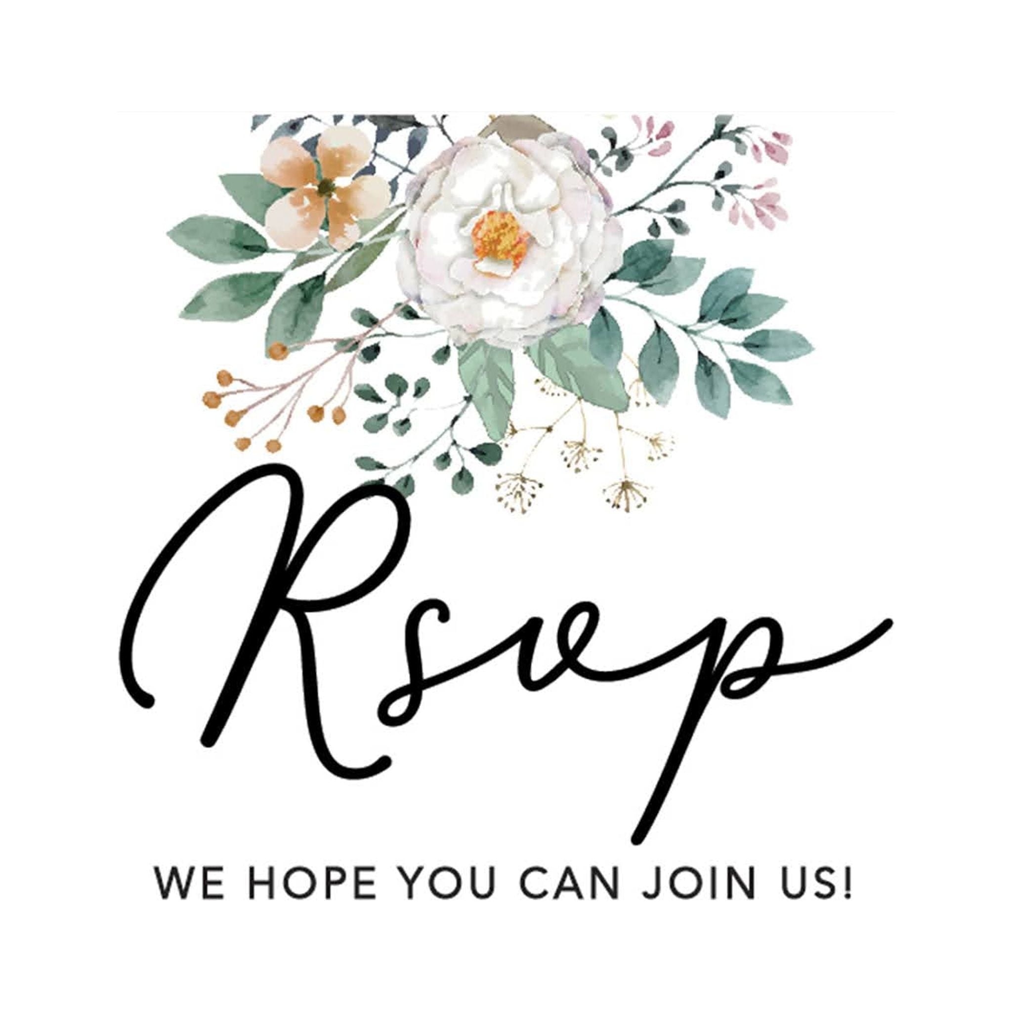 Koyal Wholesale 56-Pk RSVP Postcards for Wedding Spring Flower Garden ...