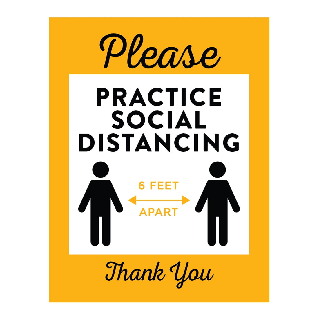 Koyal Wholesale 6 Feet Apart Stickers Decal Practice Social Distancing ...