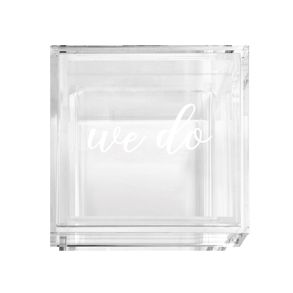 Koyal Wholesale Acrylic Wedding Ring Box, 2 Ring Slot, We Do Design ...