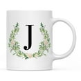 Koyal Wholesale Ceramic Coffee Mug, Garden Green Monogram Initial ...