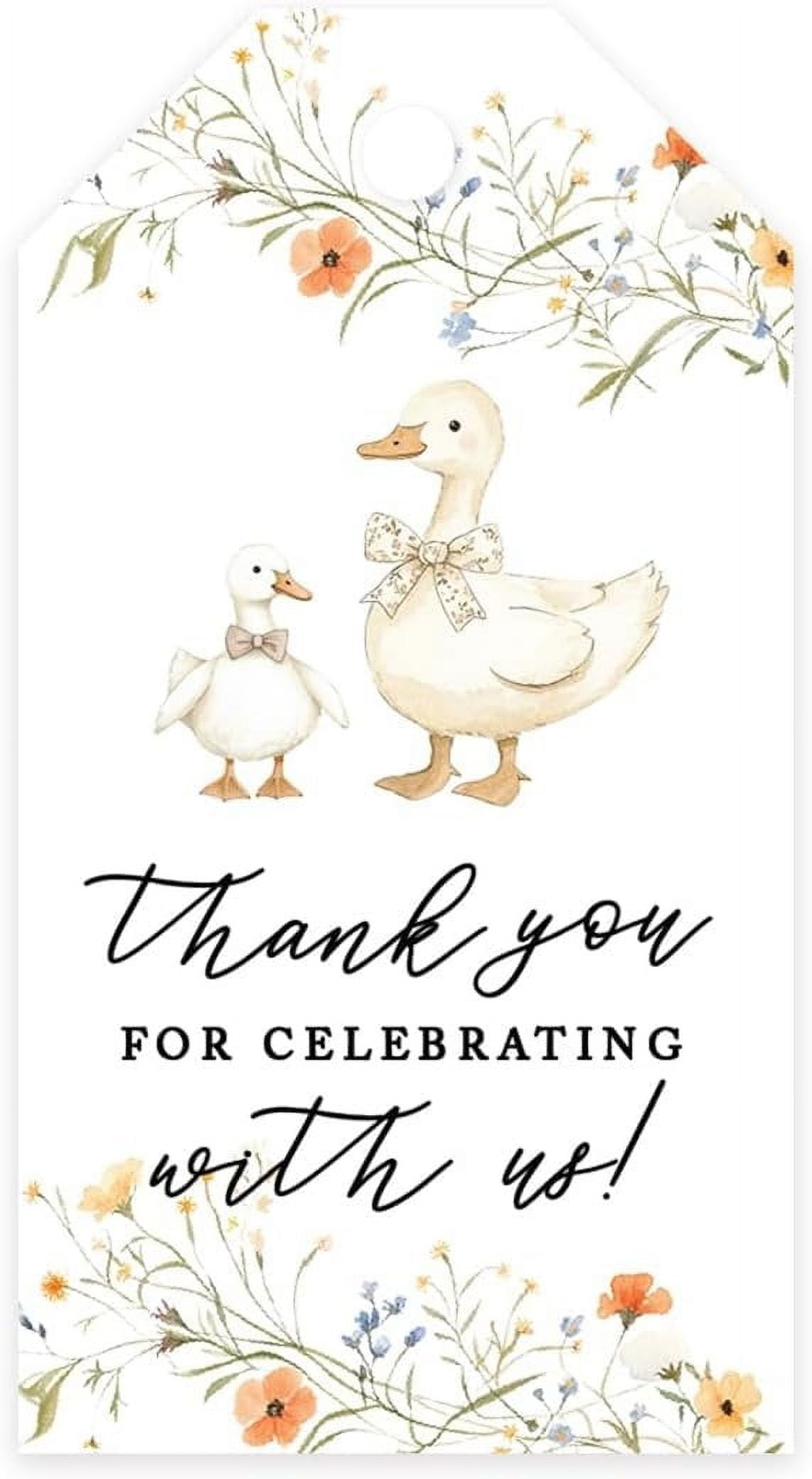 Koyal Wholesale 20pcs A Little Silly Goose Shower Baby Favor Tags White ...