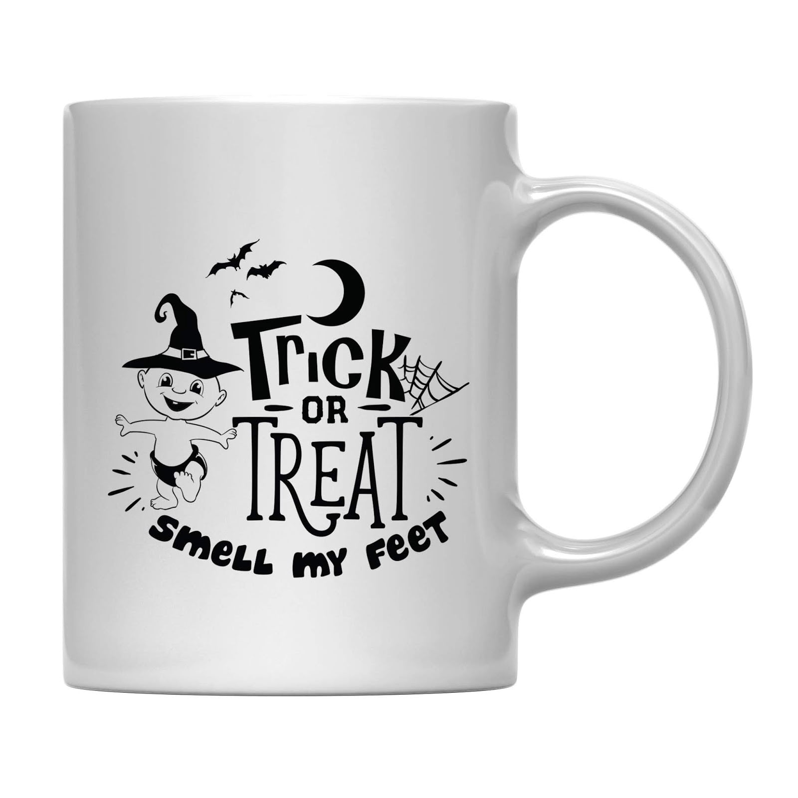Koyal Wholesale Coffee Mug Trick or Treat Smell My Feet, Halloween ...
