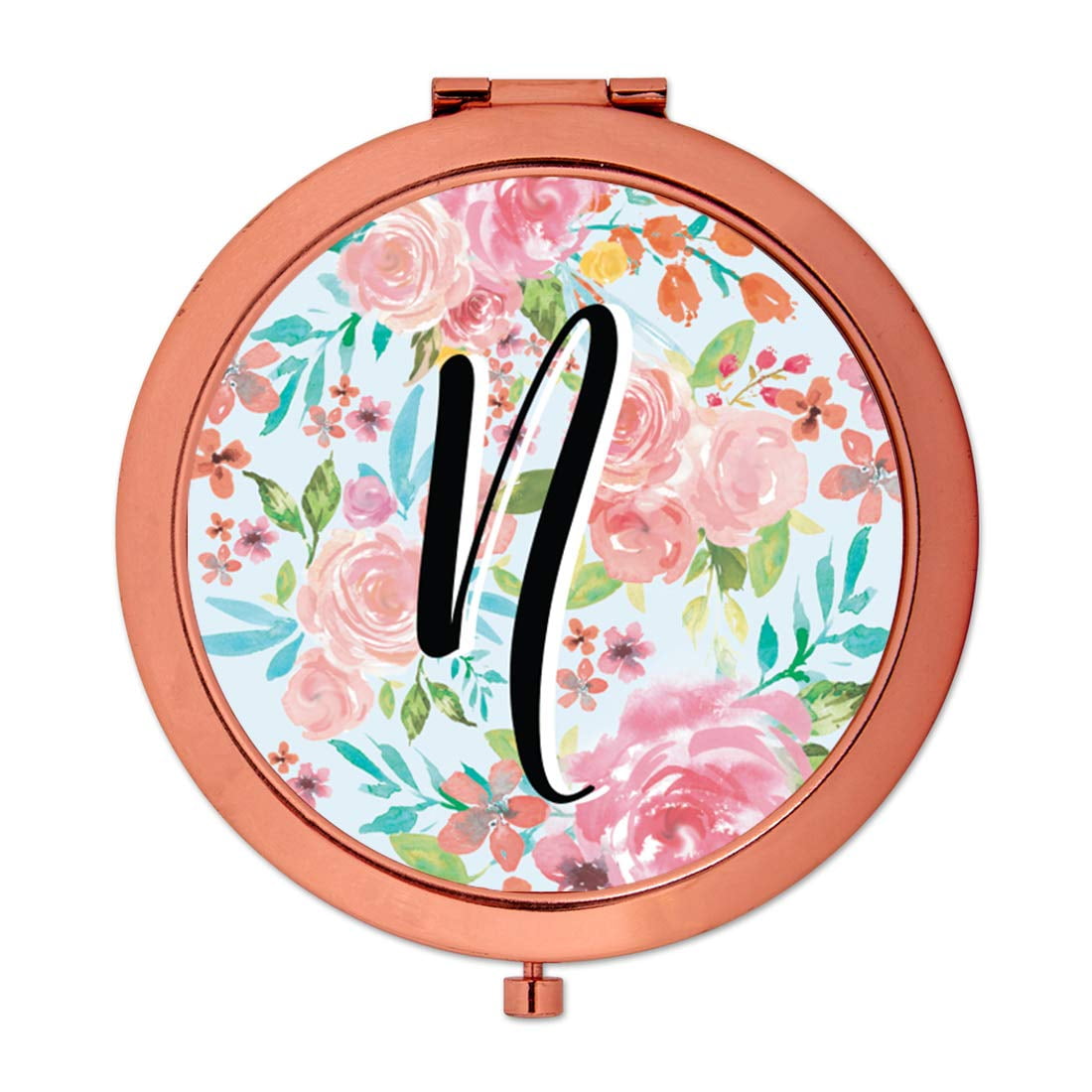 Koyal Wholesale Compact Mirror Bridesmaid's Wedding Gift, Rose Gold ...