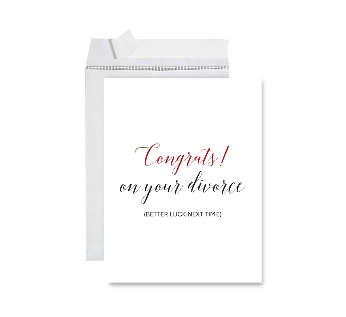 Koyal Wholesale Divorce Jumbo Card, Congrats On Your Divorce, Script ...
