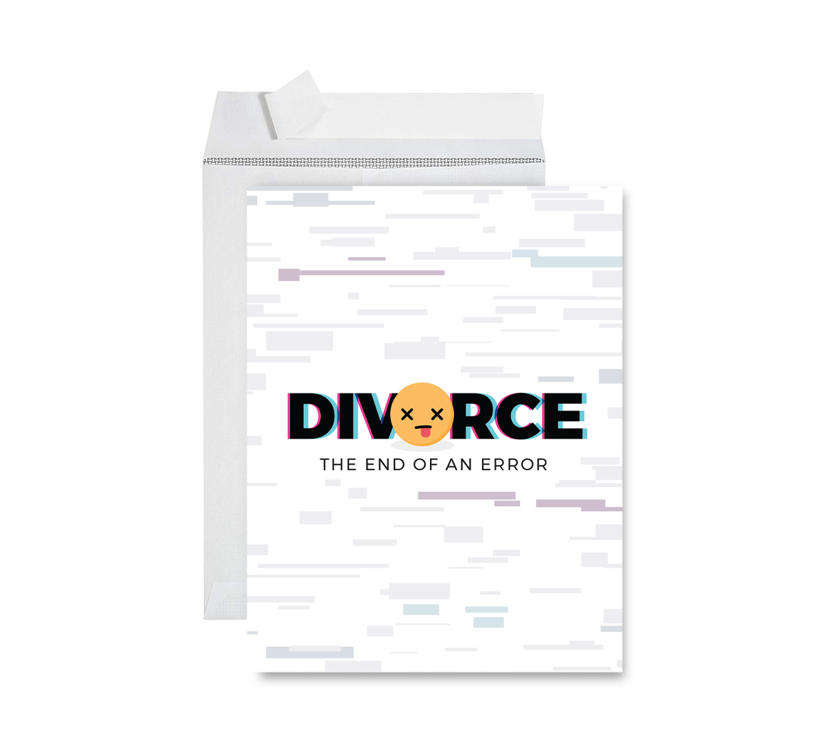 Koyal Wholesale Divorce Jumbo Card, Divorce The End of an Error, Emoji ...