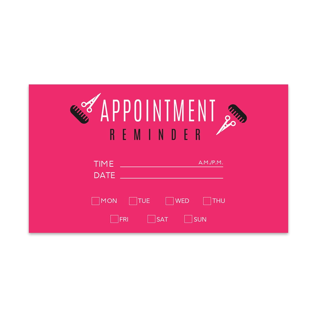 Koyal Wholesale Fuchsia Hair Salon Appointment Business Cards for Hair ...