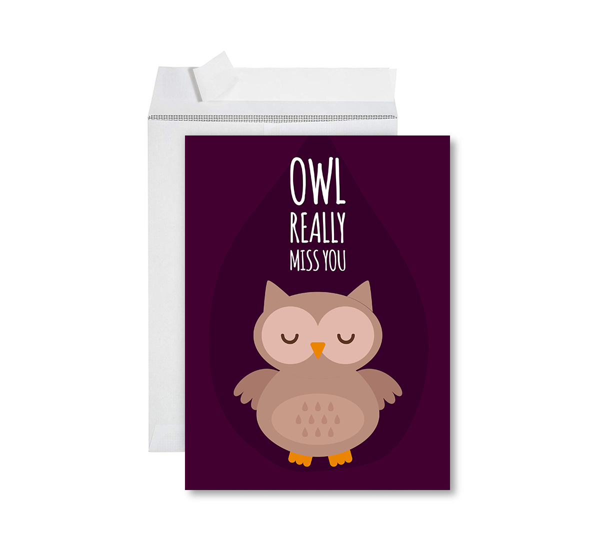 Koyal Wholesale Funny Farewell Jumbo Card Owl Really Miss You 8.5 x 11 ...