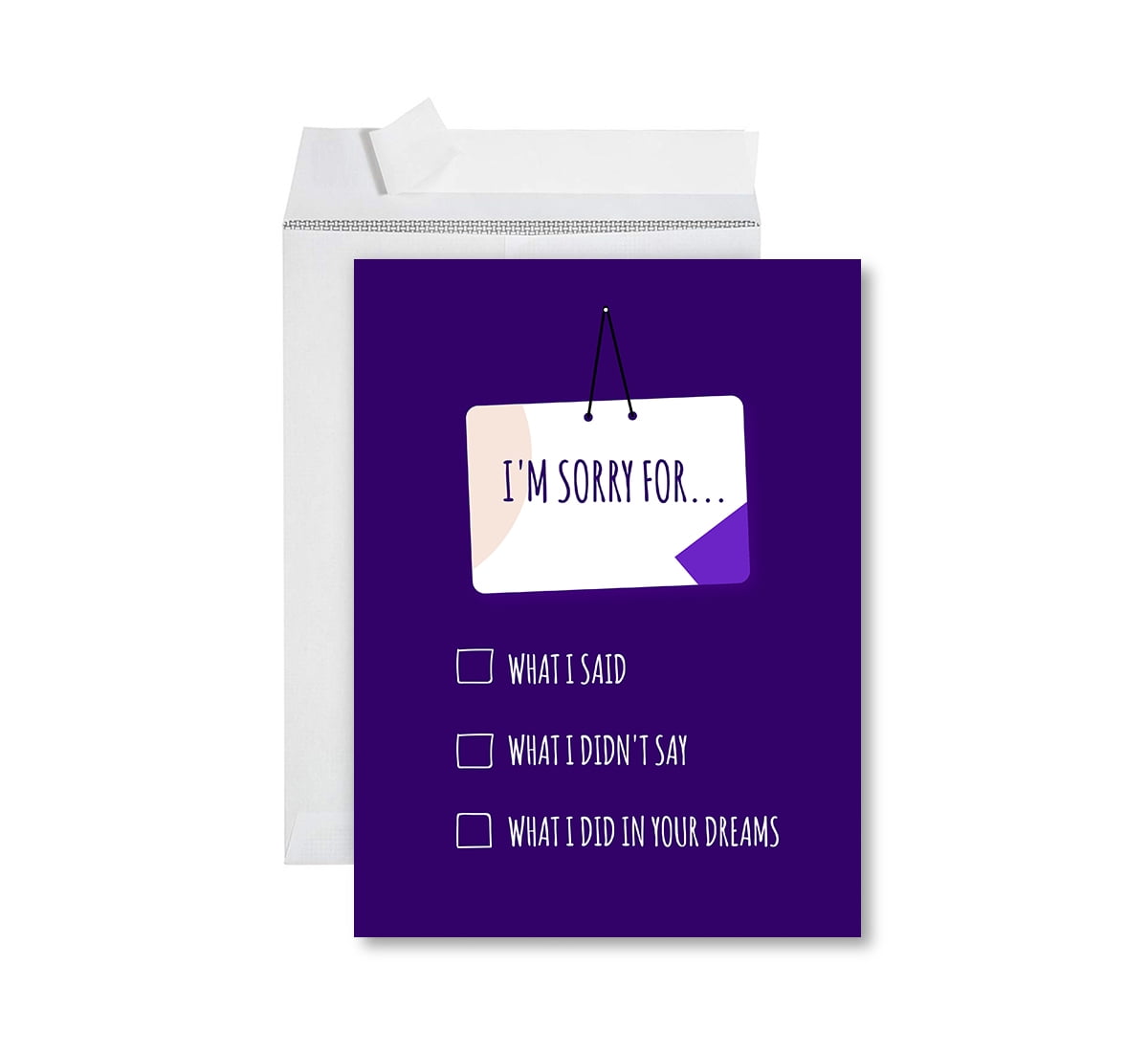 Koyal Wholesale Funny I'm Sorry Jumbo Card I'm Sorry For Blank I'm ...