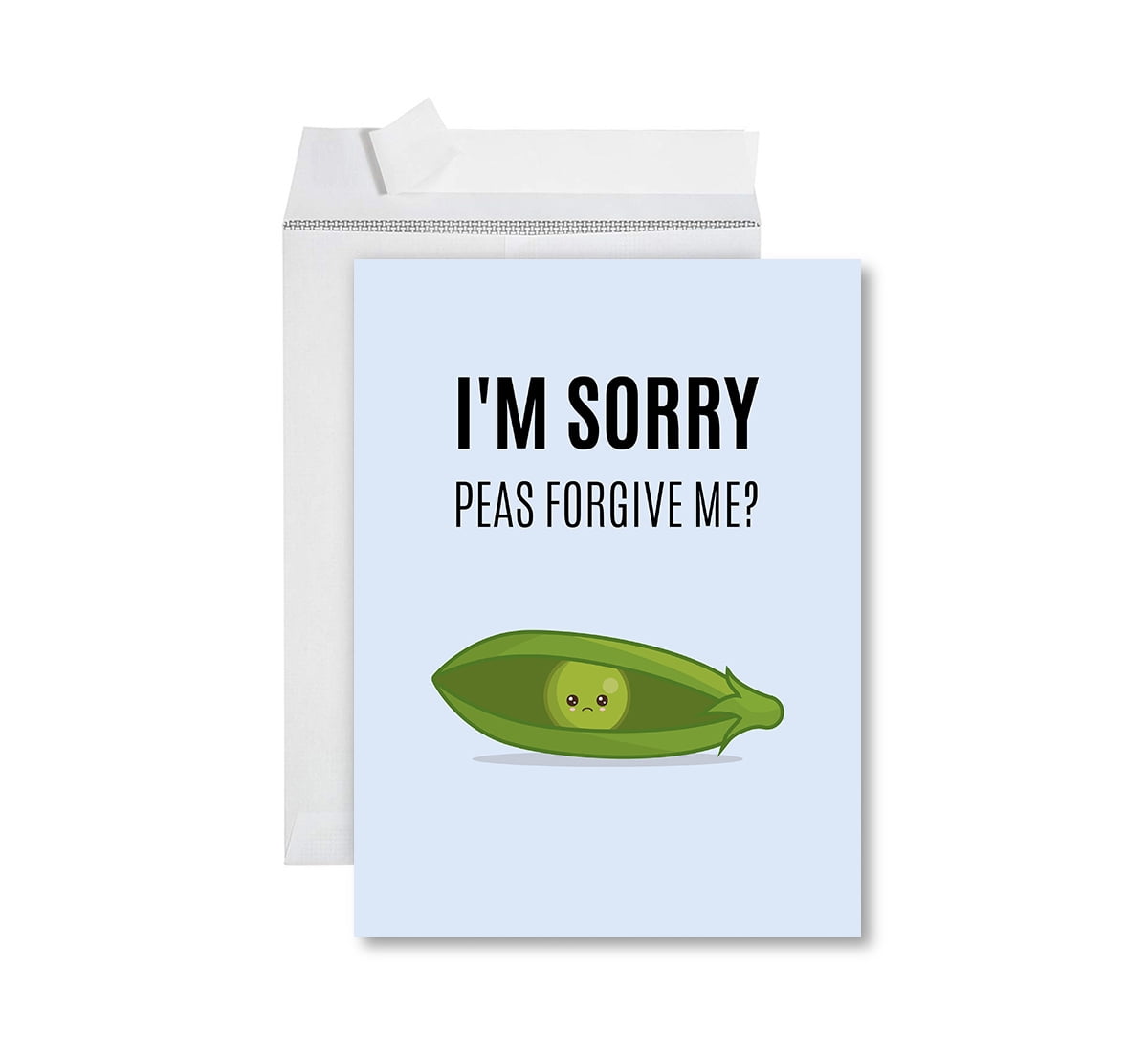 Koyal Wholesale Funny I'm Sorry Jumbo Card Peas Forgive Me? Blank I'm ...