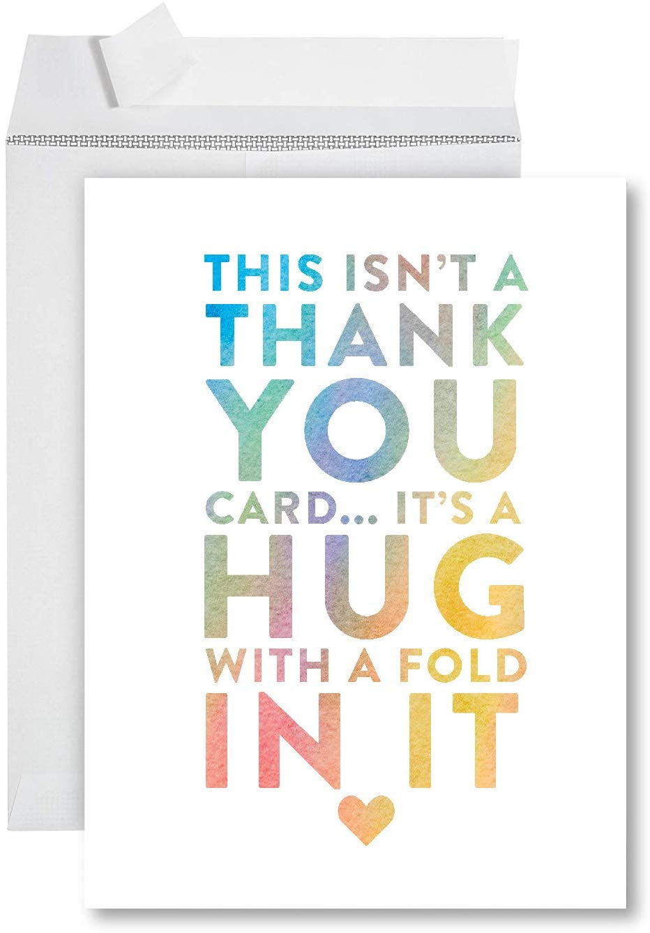 Koyal Wholesale Funny Jumbo Thank You Card, 8.5 x 11 inch, Blank Inside ...