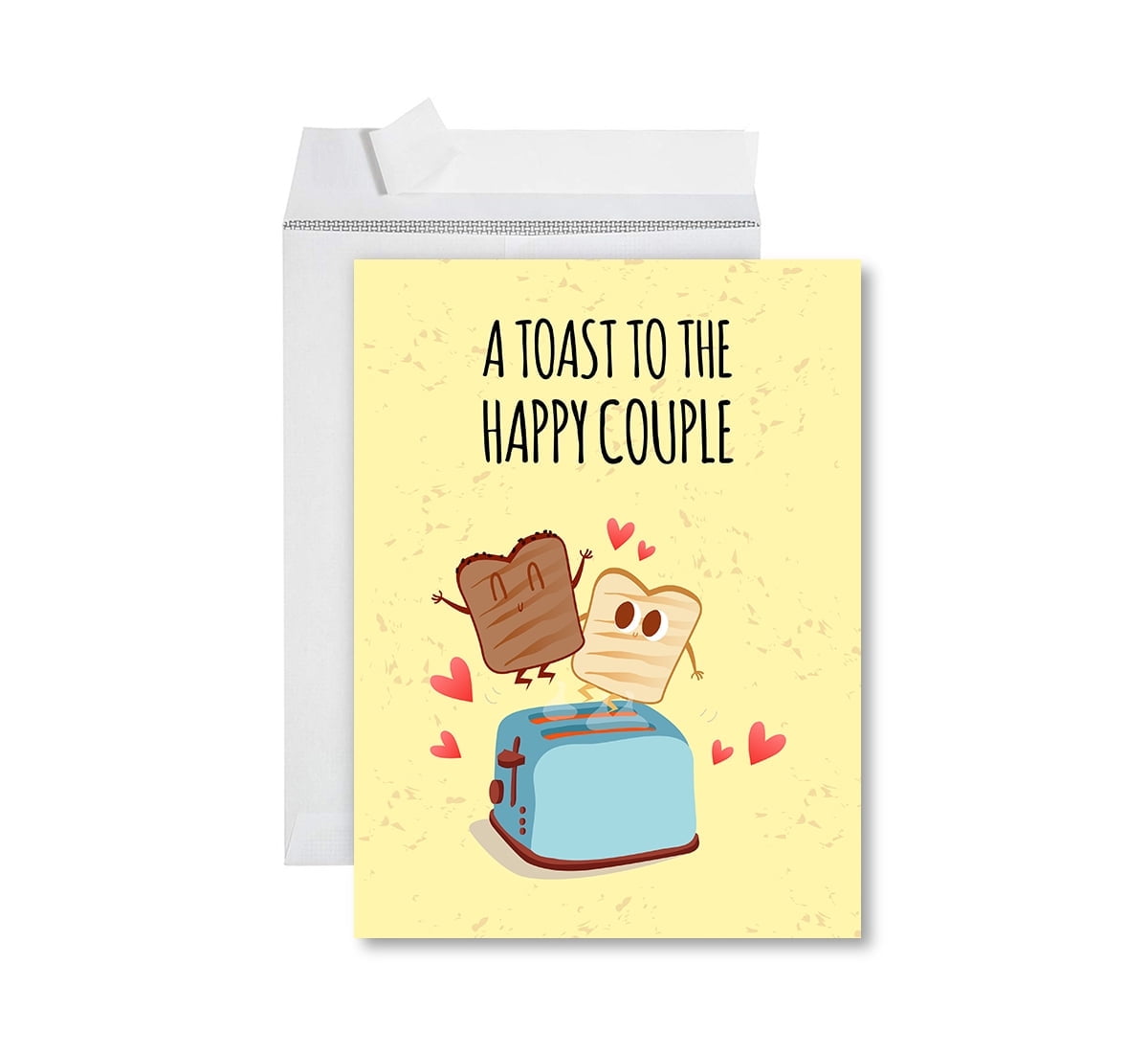 Koyal Wholesale Funny Wedding Jumbo Card, Toast To The Happy Couple ...