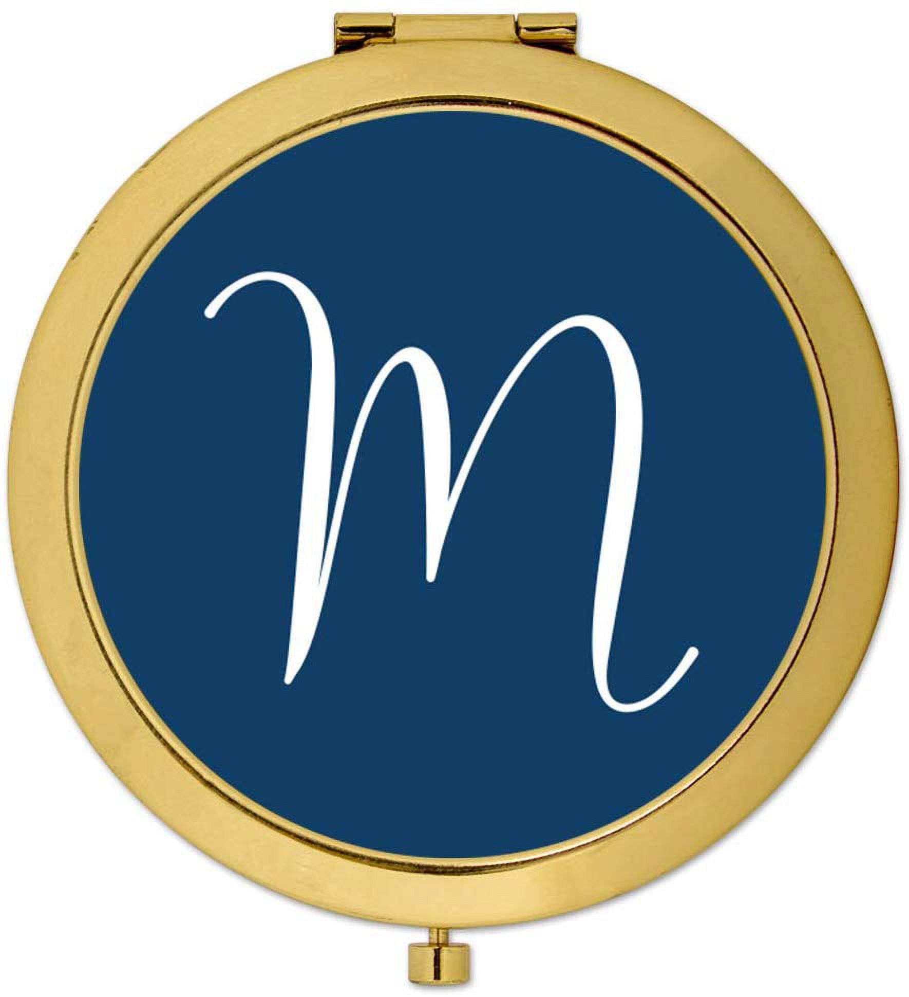 Koyal Wholesale Gold Compact Mirror Bridesmaid's Wedding Gift, Navy ...