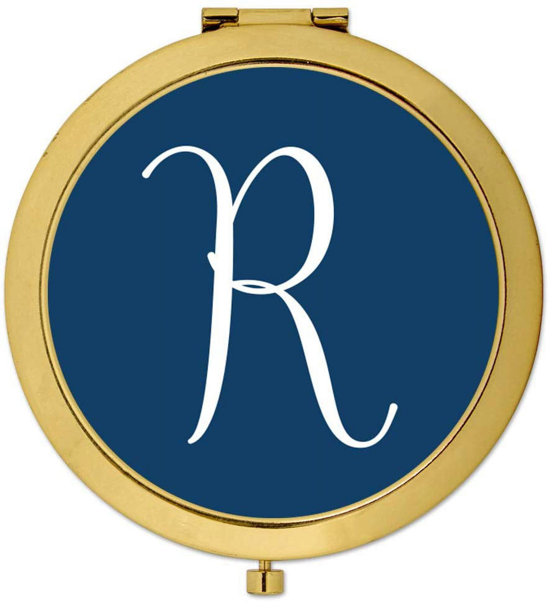 Koyal Wholesale Gold Compact Mirror Bridesmaid's Wedding Gift, Navy ...