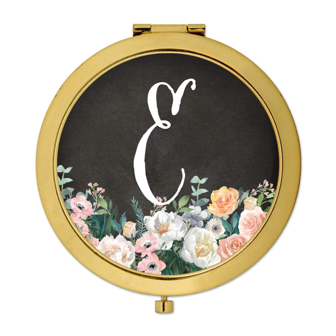 Koyal Wholesale Gold Compact Mirror Bridesmaid's Wedding Gift, Peach ...