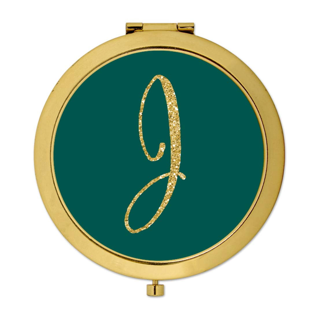 Koyal Wholesale Gold Compact Mirror Bridesmaid's Wedding Gift, Peacock ...