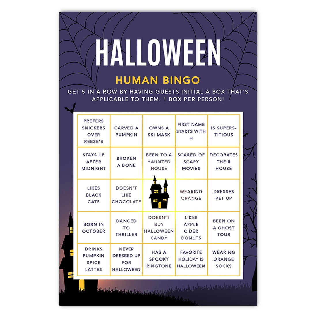 Koyal Wholesale Halloween Party Bingo Game Cards for Fun Activities ...