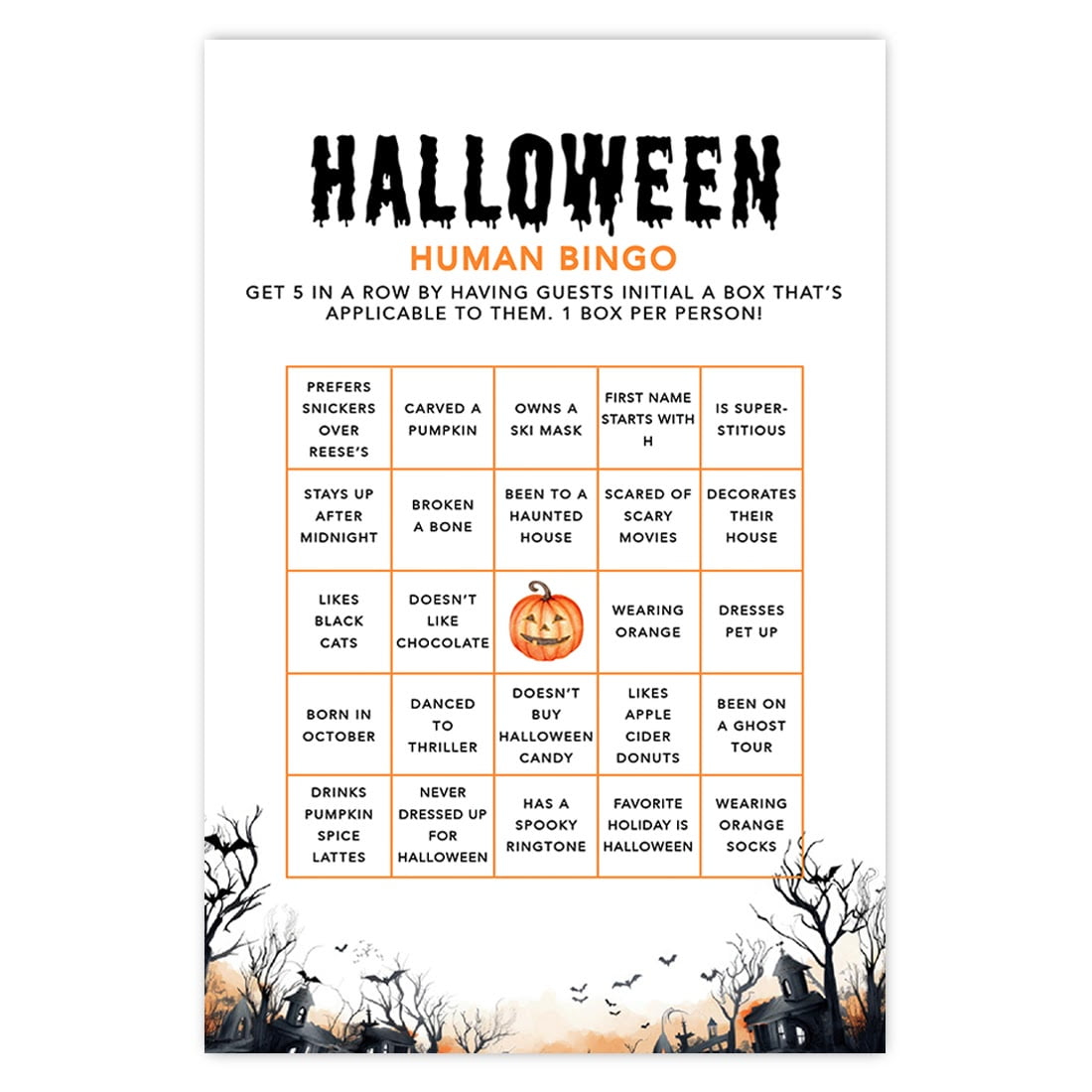 Koyal Wholesale Halloween Party Bingo Game Cards for Fun Activities ...