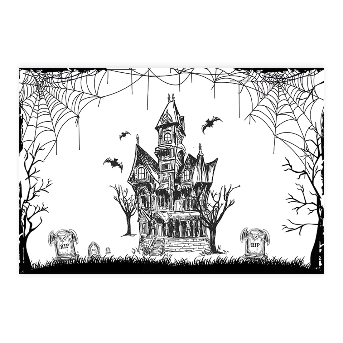 Koyal Wholesale Halloween Placemats, Haunting House of Shadows ...