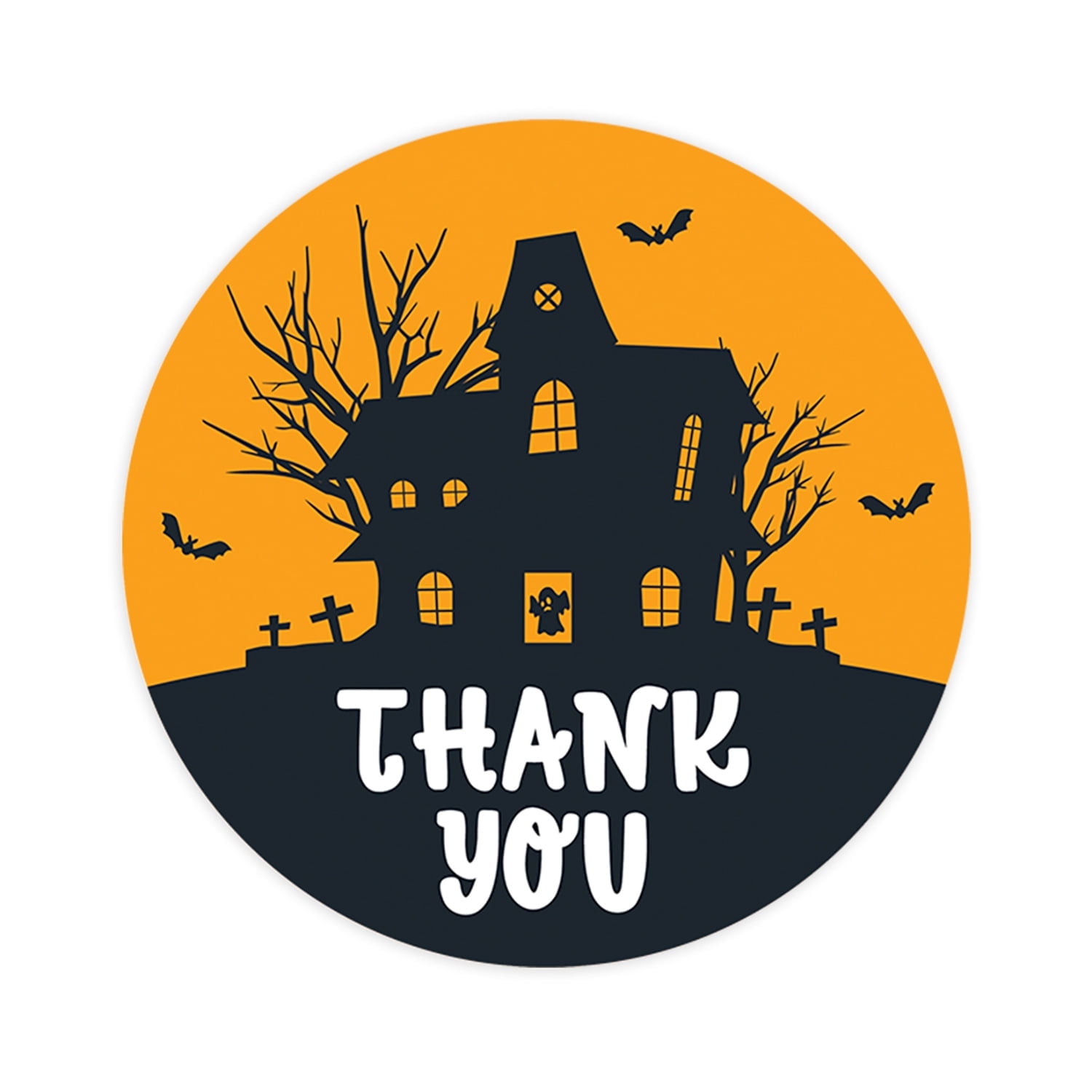Koyal Wholesale Halloween Thank You Stickers 2 Inch Round 120 Bulk Pk ...