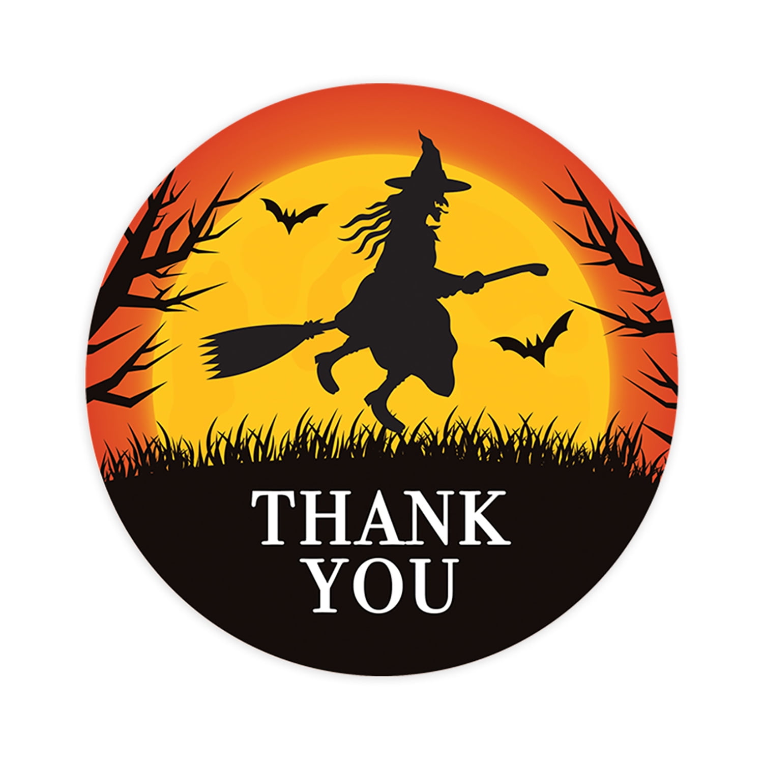 Koyal Wholesale Halloween Thank You Stickers 2 Inch Round 120 Bulk Pk ...