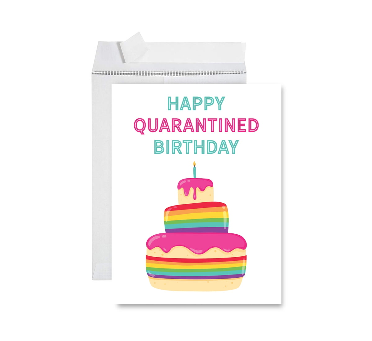 Koyal Wholesale Happy Birthday Quarantine Jumbo Card, Happy Quarantined Birthday, Birthday Cake ...