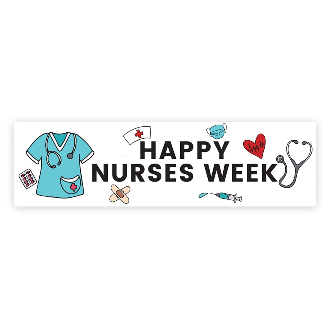 Koyal Wholesale Happy Nurses Week Decorations Banner, Large CNA Week ...