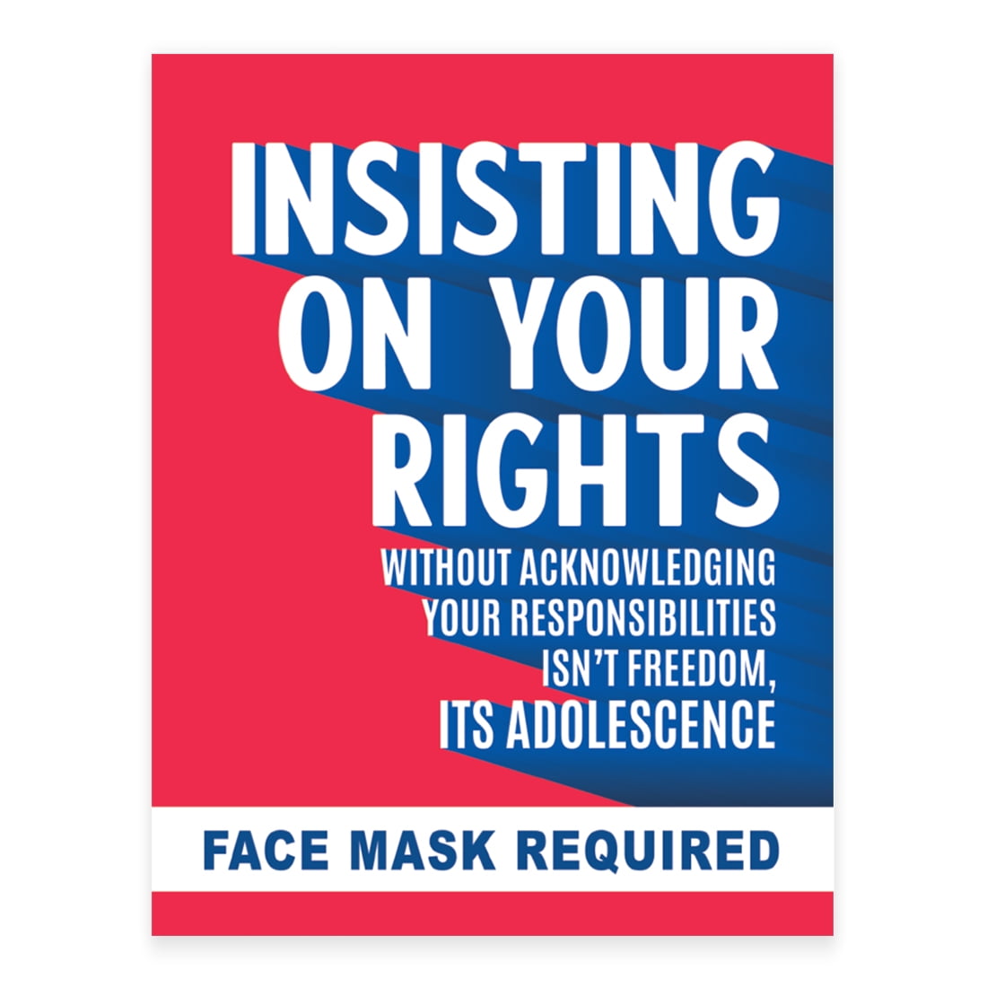 Koyal Wholesale Humorous Face Mask Required, Insisting On Your Rights ...