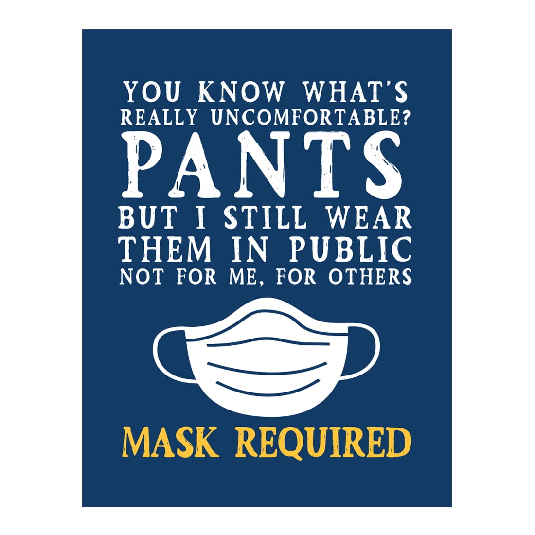 Koyal Wholesale Humorous Face Mask Required, You Know What's ...