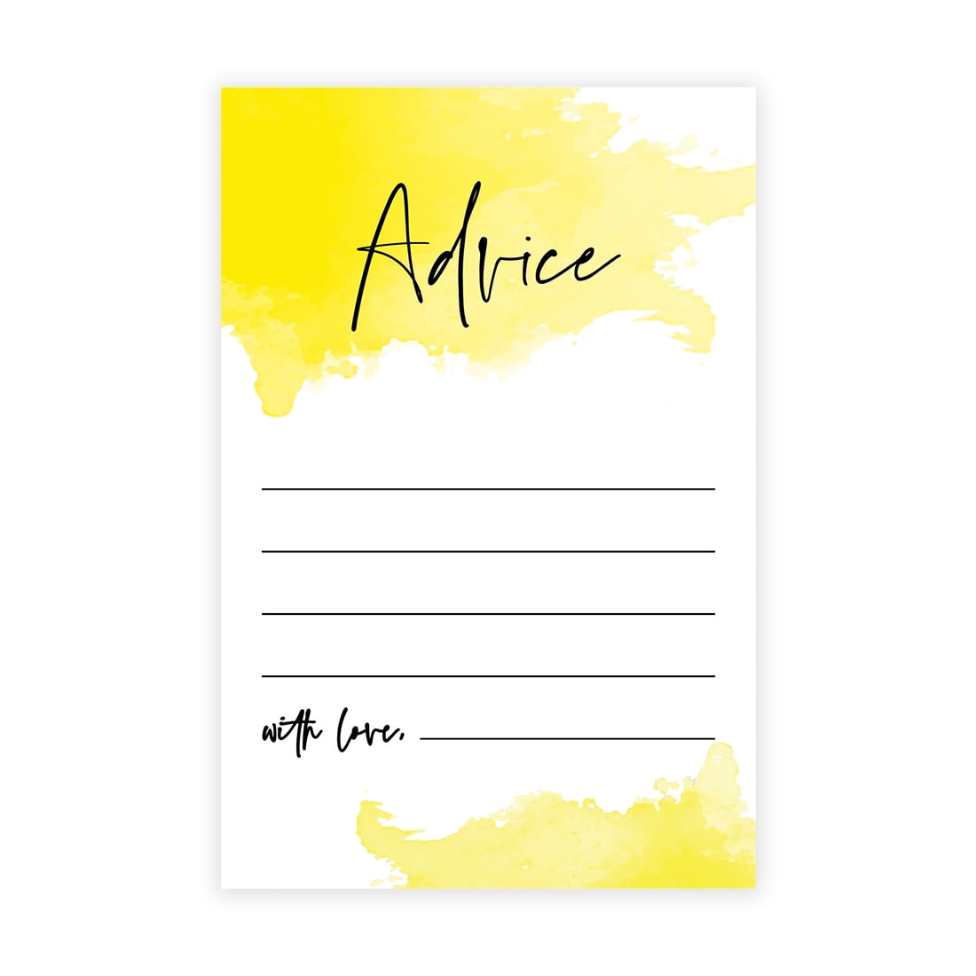 Koyal Wholesale Illuminating Yellow Watercolor Wedding Advice & Well ...