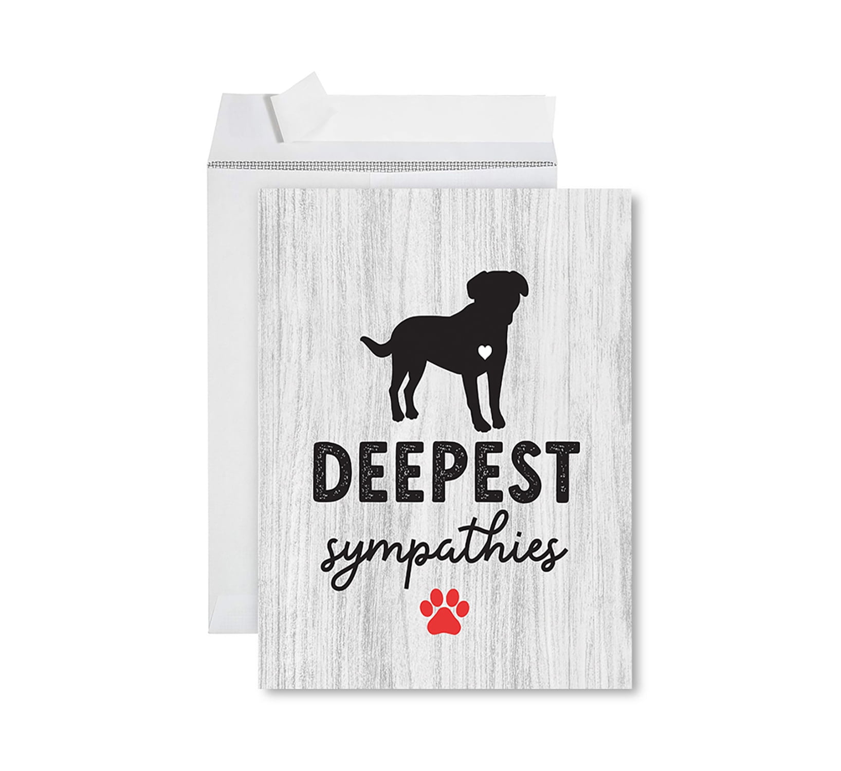 Koyal Wholesale Jumbo Pet Sympathy Card with Envelope, vDeepest ...