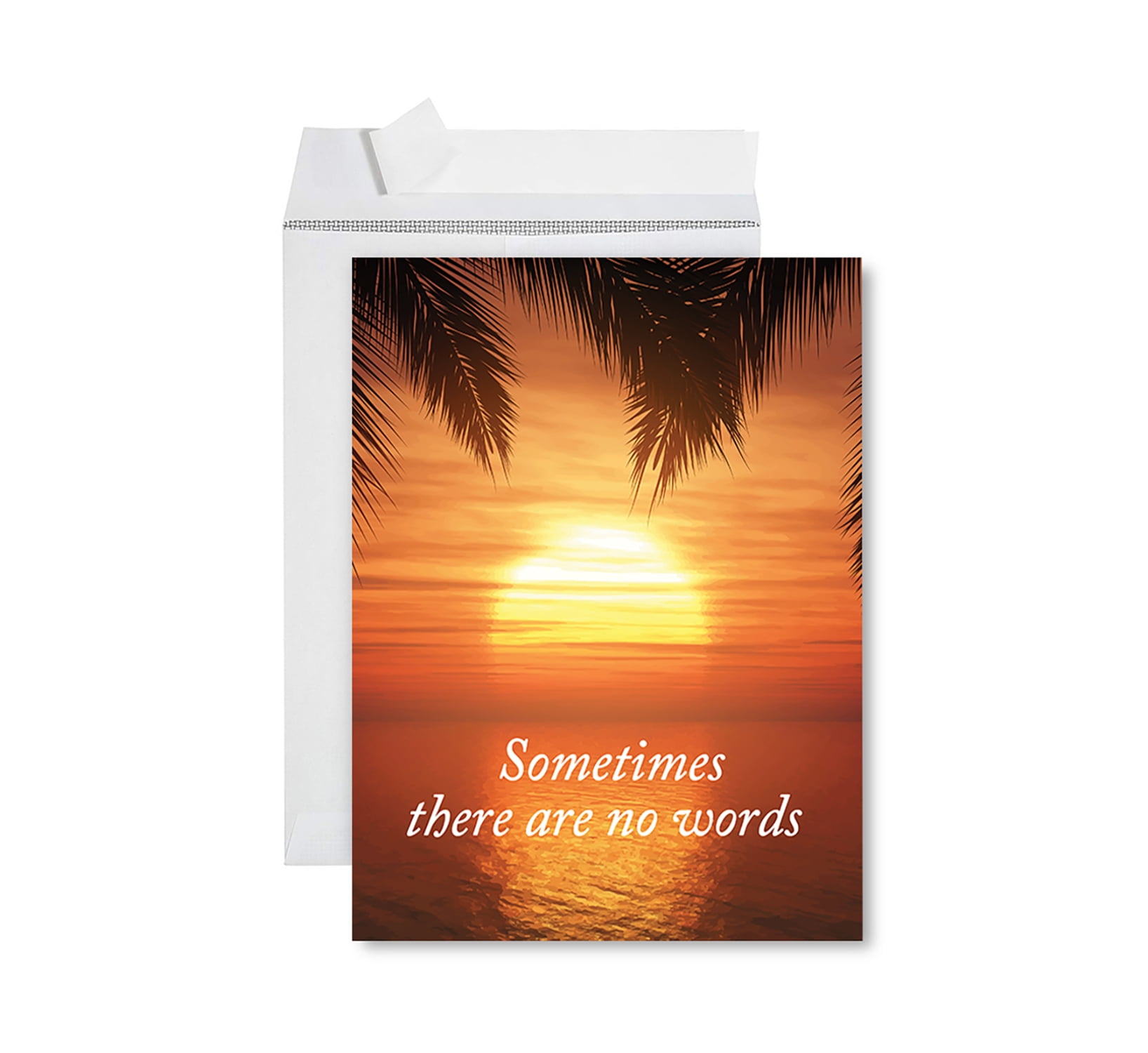 Koyal Wholesale Jumbo Sympathy Card with Envelope, Sometimes There Are ...
