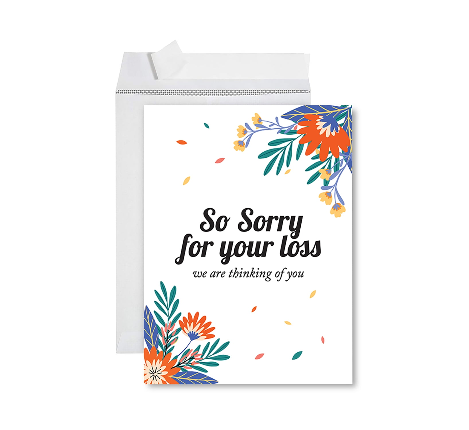 Koyal Wholesale Jumbo Sympathy Card with Envelope, Sorry For Your Loss ...